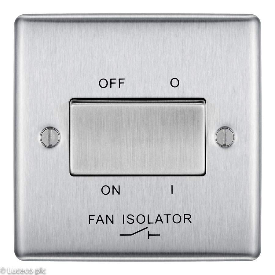 British General Nexus Metal NBS15 10AX 10A 3-Pole Fan Isolator Switch ...