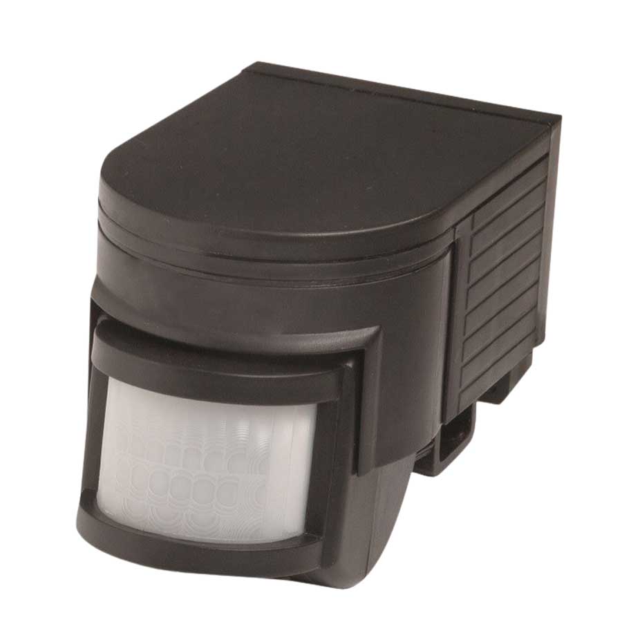 Robus R180-04 IP44 180 Degree Proton Black PIR Stand Alone Sensor ...
